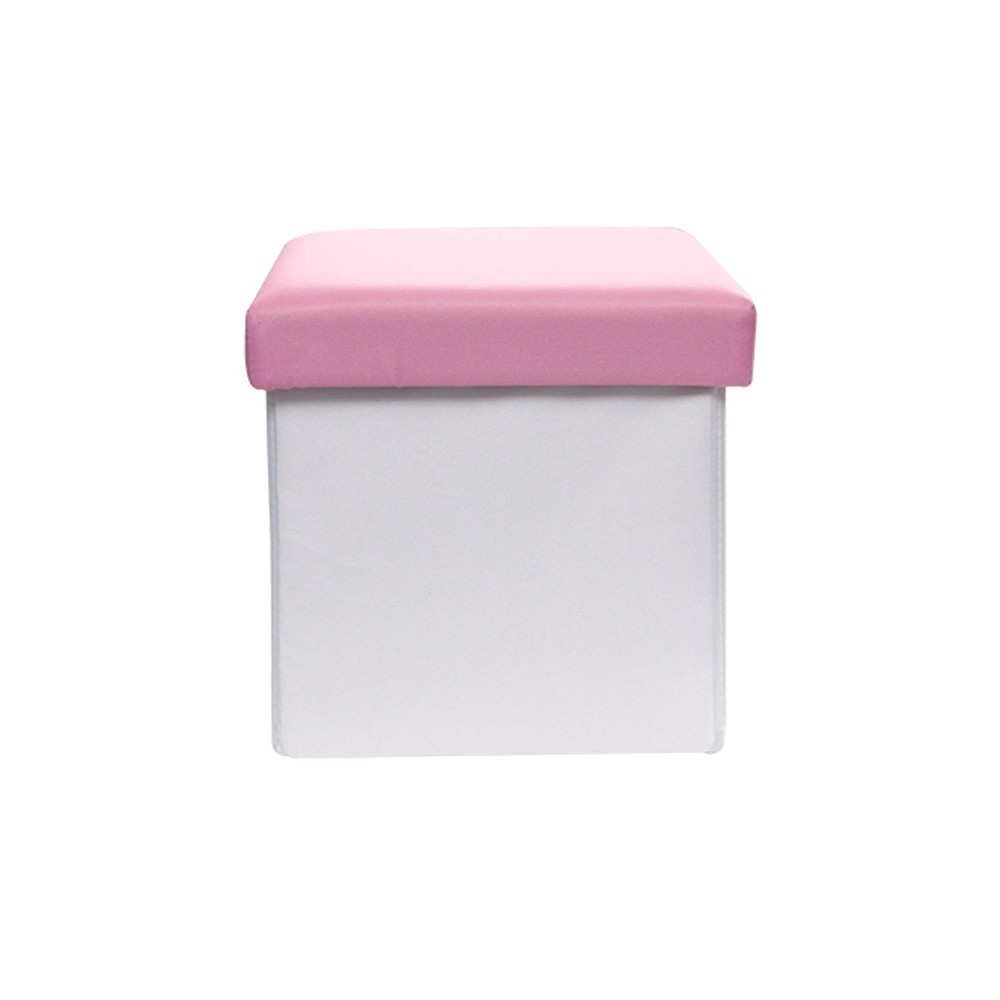 STORAGE STOOL PINK